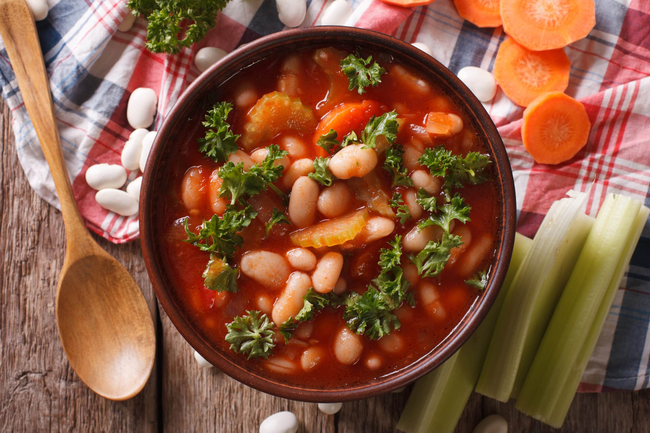 Greek bean soup - GreedyPanda Foodie Blog